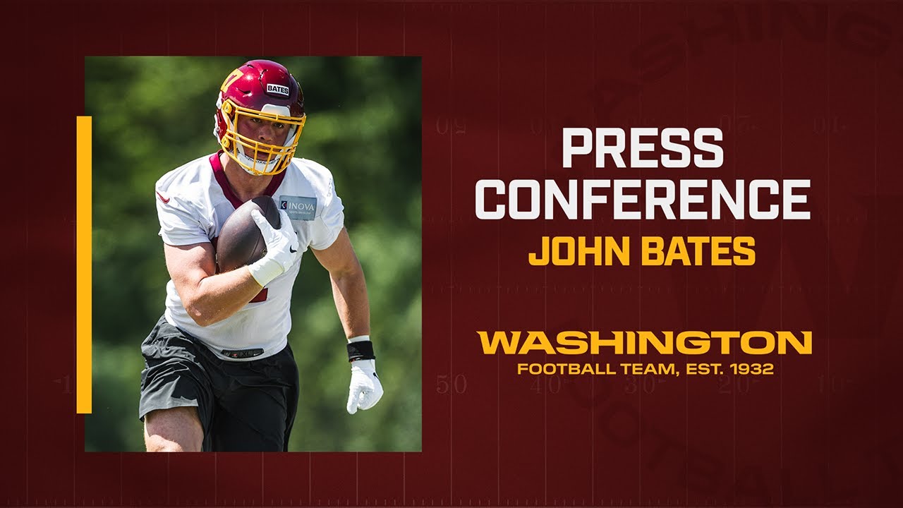 Press Conference: TE John Bates During Rookie Minicamp | Washington ...