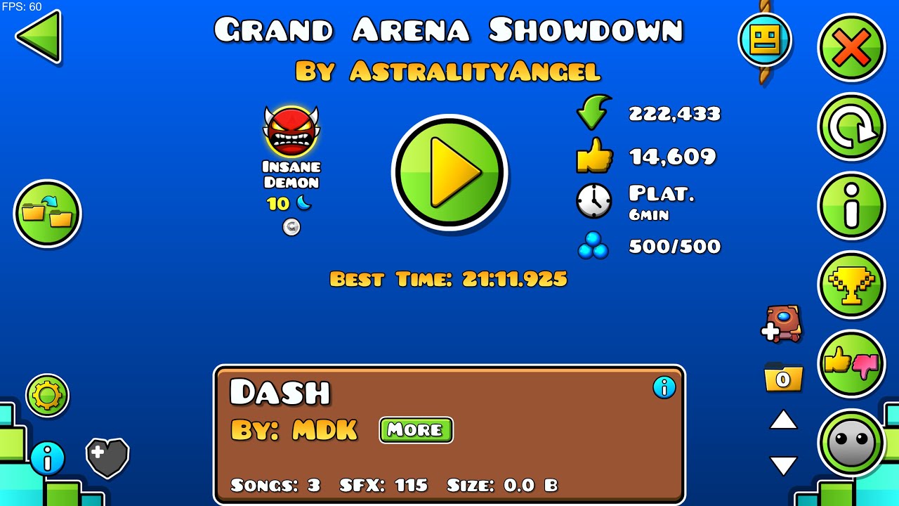 GRAND ARENA SHOWDOWN BEATEN (Insane Demon) - NEW HARDEST - YouTube
