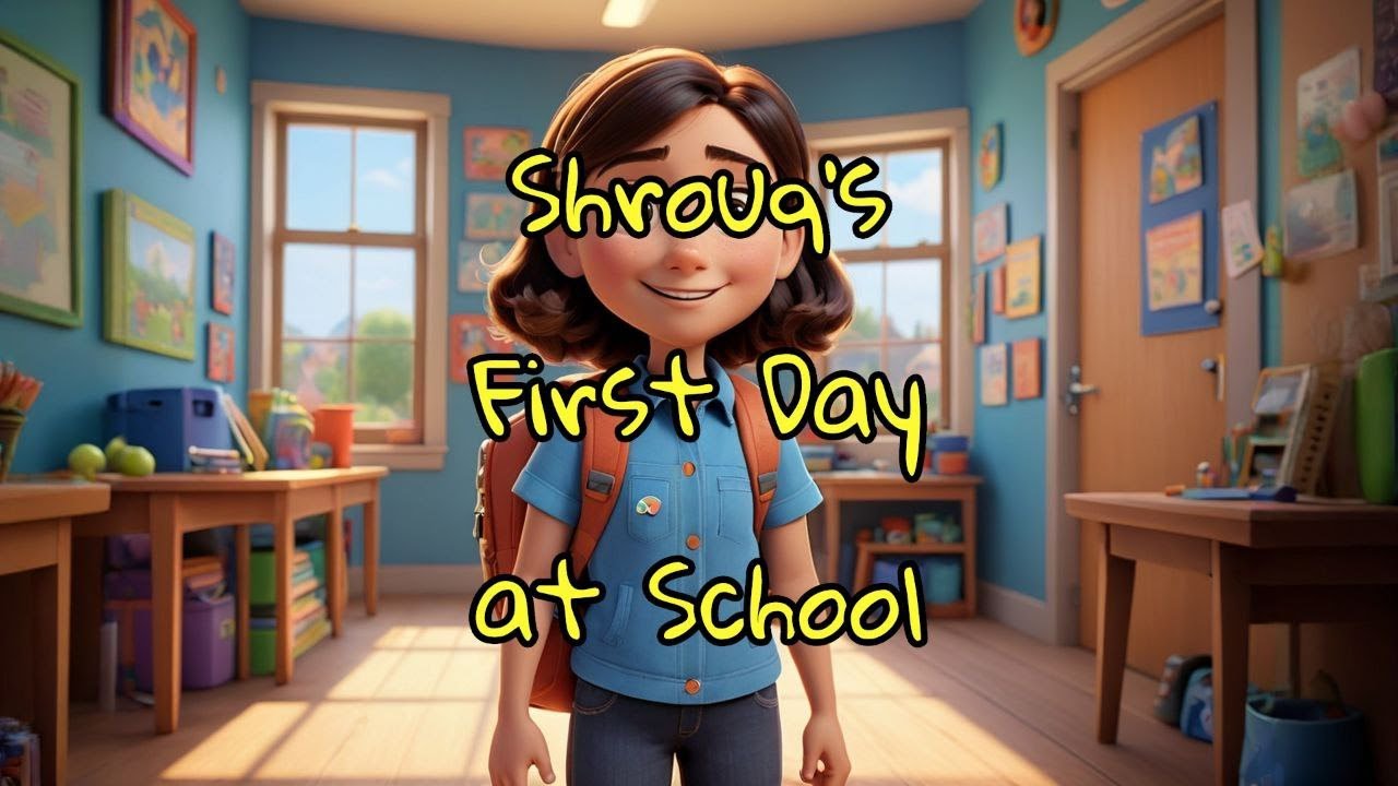 Shrouq's First Day at School- Greetings story. - YouTube