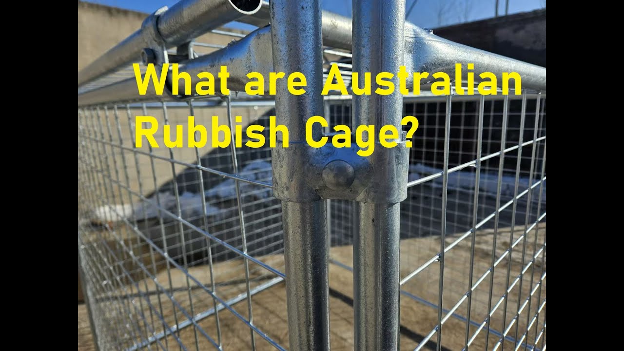 Rubbish Cages Displayed from Different Angles - YouTube