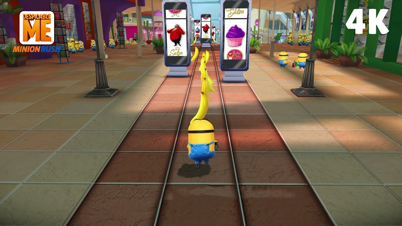 Minion Rush Level 121 Dave Minion visit the Moon 7 times the Mall - 4K ...