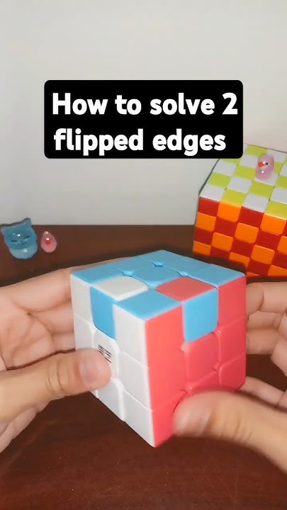 How to solve 2 flipped edges #rubikyes #cubing #cube #puzzlecube #rubik - YouTube