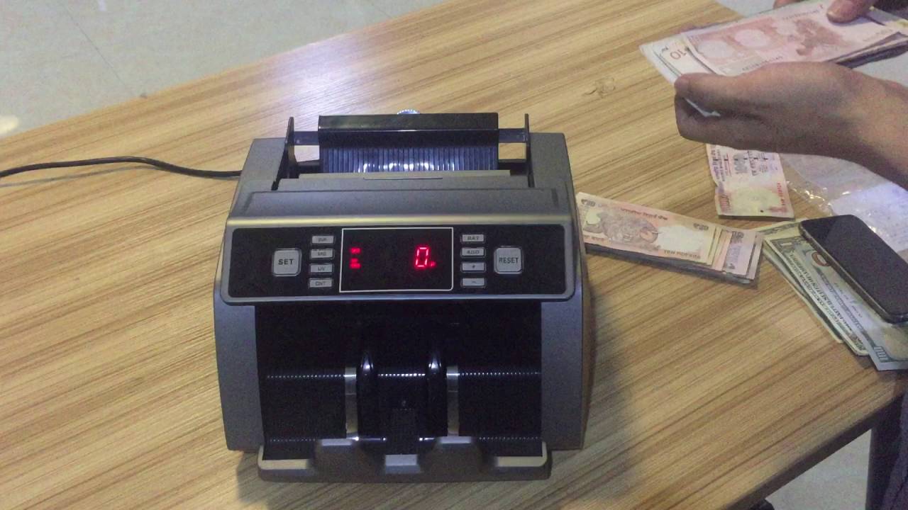 Back Loading Counting Machine for Indian Rupees - YouTube