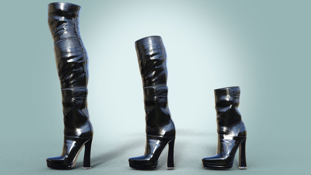 Boots transformer Casadei platform high heels patent leather - YouTube
