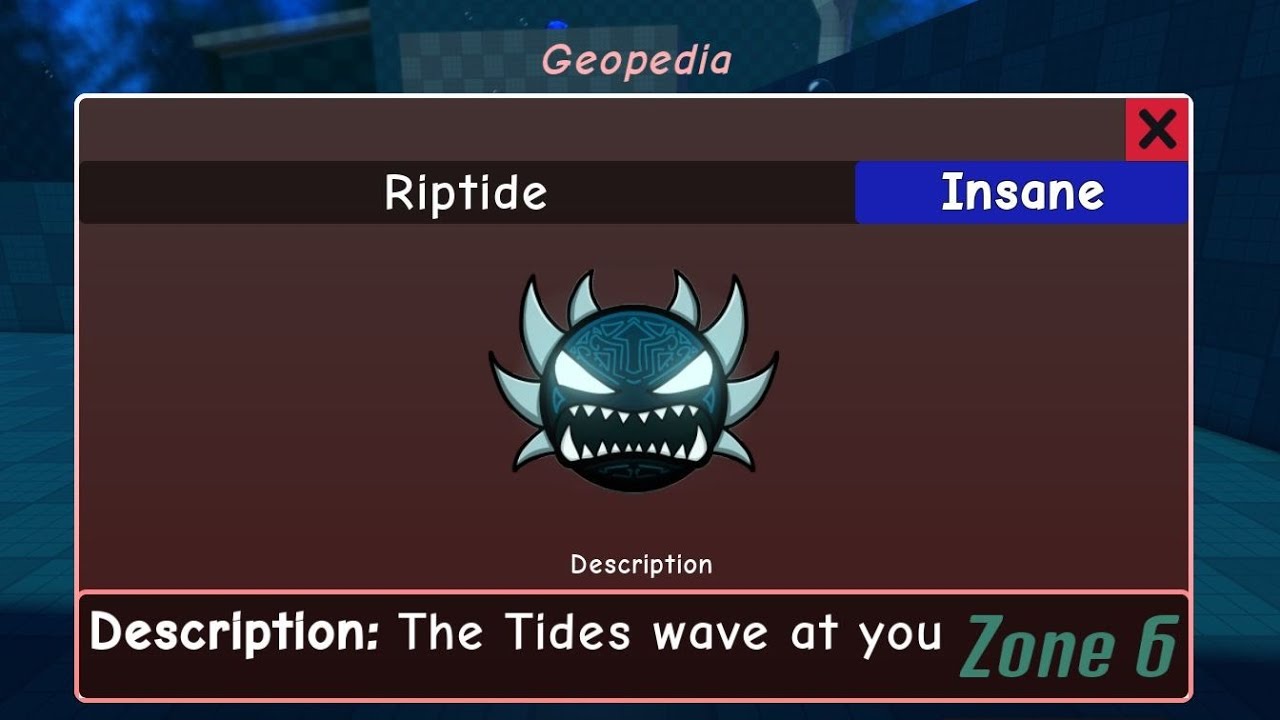 How to get RIPTIDE in FIND THE GEOMETRY DASH Difficulties Roblox Zone 6 ...