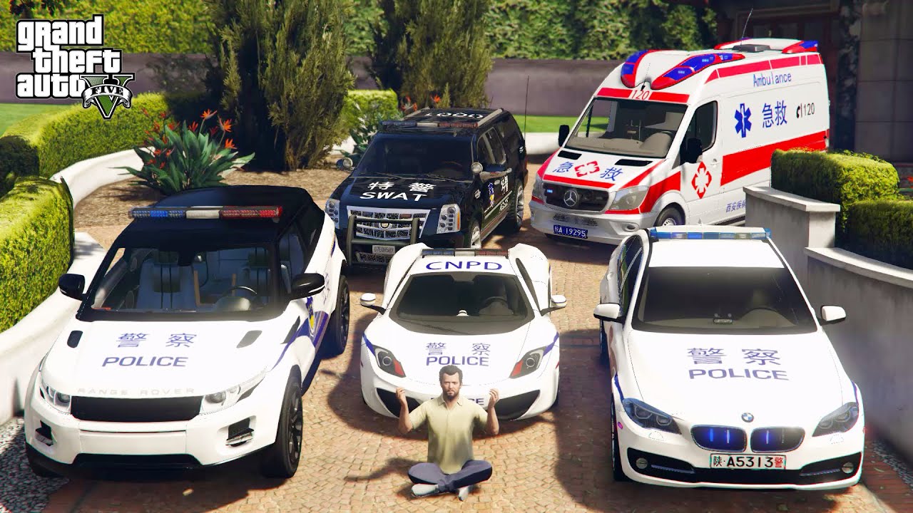 GTA 5 - Stealing Chinese Emergency Vehicles with Michael! | (Real Life ...
