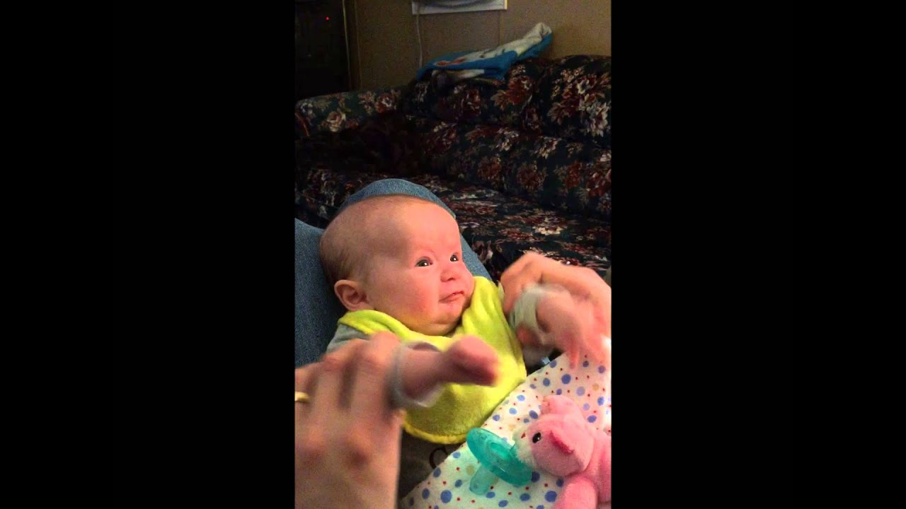 Baby Ava enjoying rocking out! - YouTube
