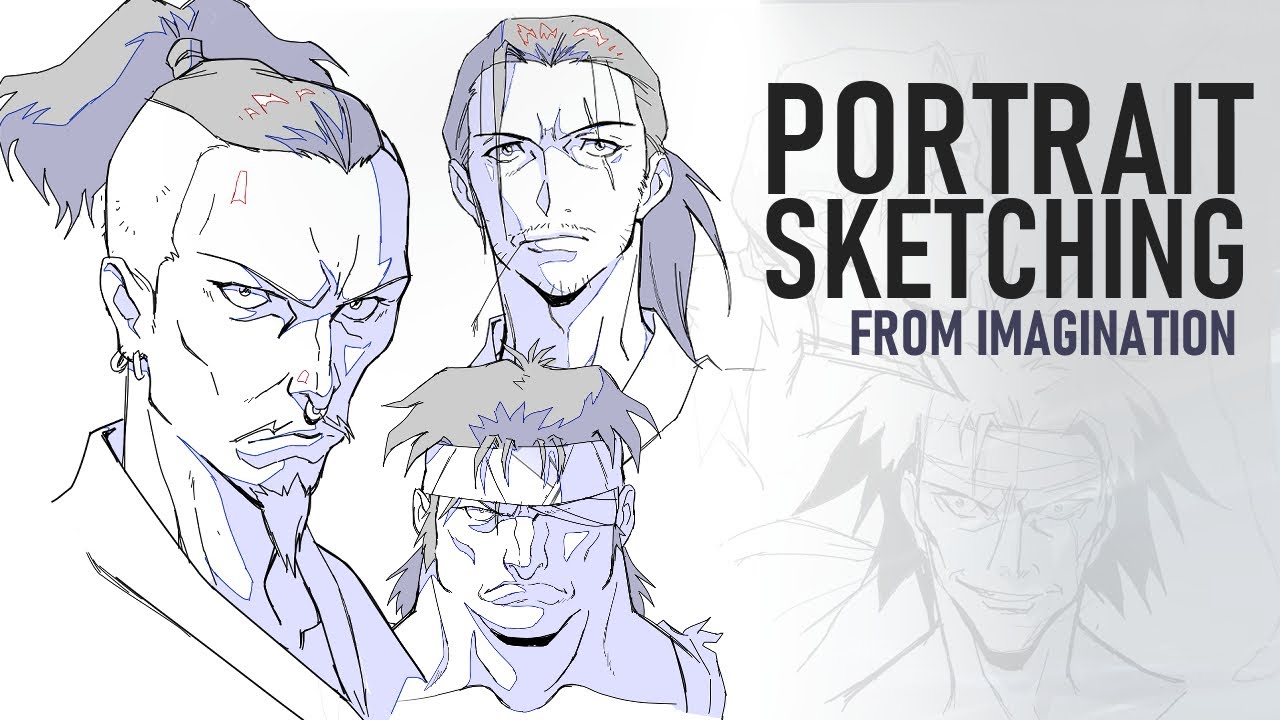 Sketching Portraits from Imagination pt. 3 - YouTube