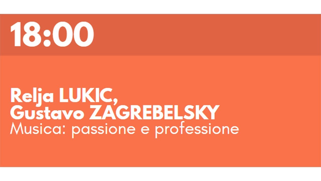 Relja LUKIC, Gustavo ZAGREBELSKY - Musica: passione e professione - YouTube