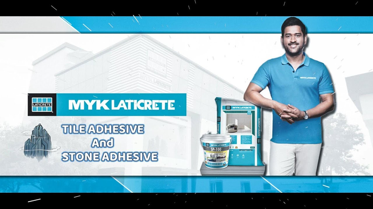 MYK LATICRETE | Tile Adhesive & Stone Adhesive | #dhoni #msdhoni #myk # ...