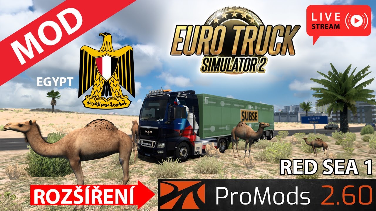 ETS2 ProMODS Middle East expansion - Red Sea 1 map - YouTube