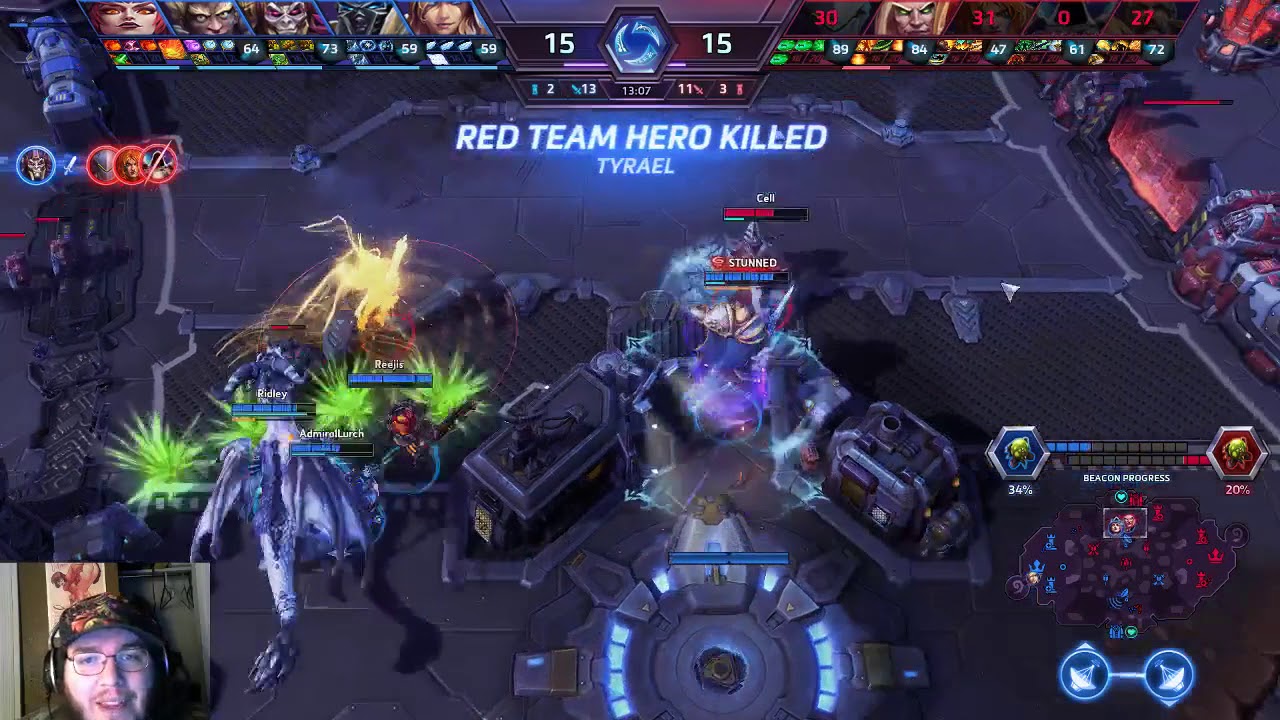 Blue Team Beats Cell / Jaina and her 30 HP! - YouTube