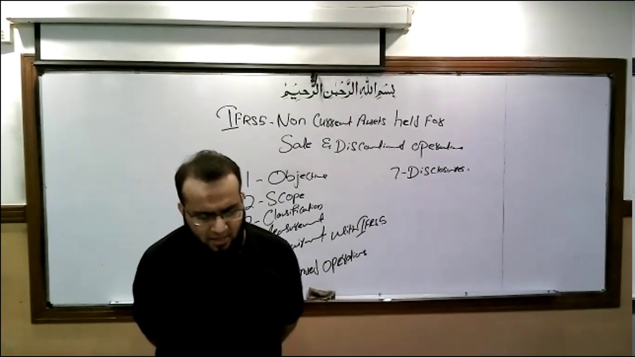 CFAP 1: FAFR Lecture 15 (First Class of IFRS 5) - YouTube