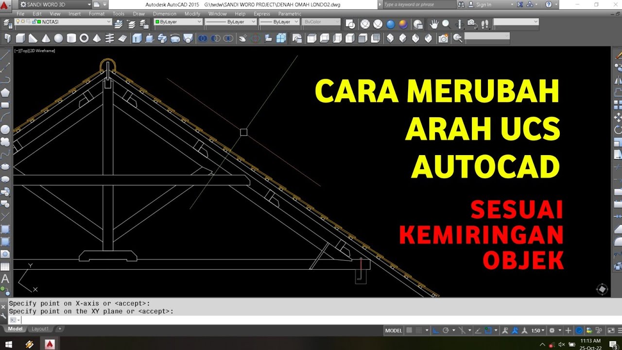 Cara merubah UCS Autocad | Setting UCS di Autocad - YouTube