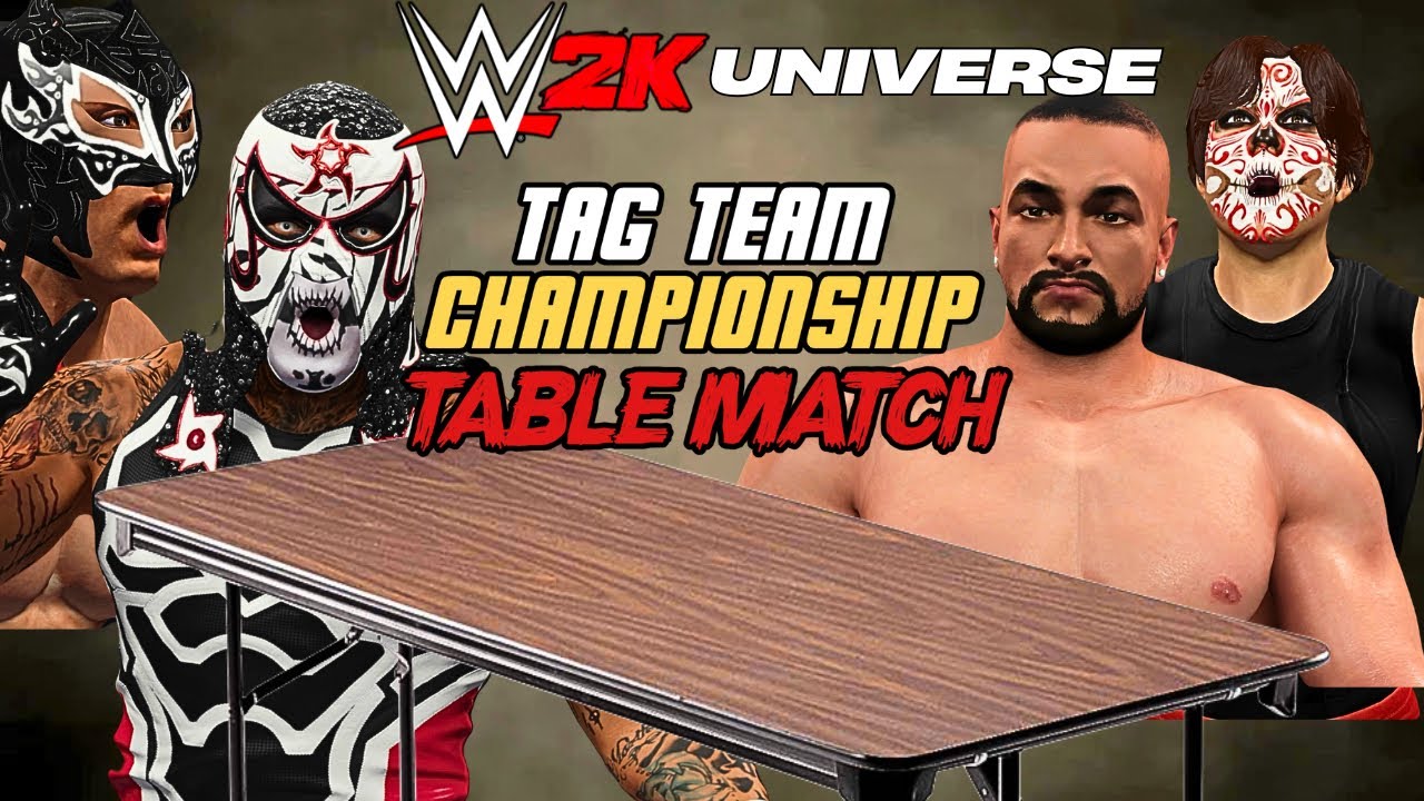 TABLE MATCH FOR THE TAG TITLES!!!!| MHPW MAYHEM WWE 2K Universe - YouTube