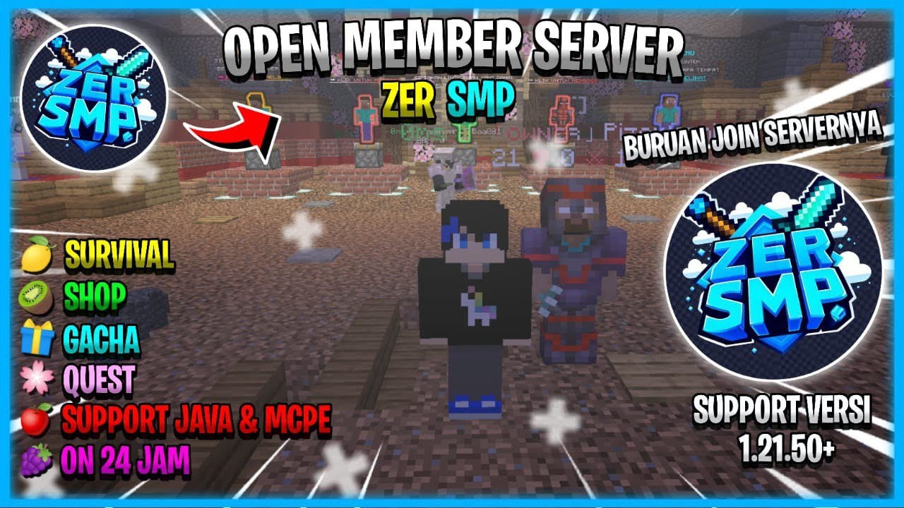 ZER SMP: SERVER MINECRAFT SURVIVAL, FITURNYA LENGKAP COY - SUPPORT JAVA ...