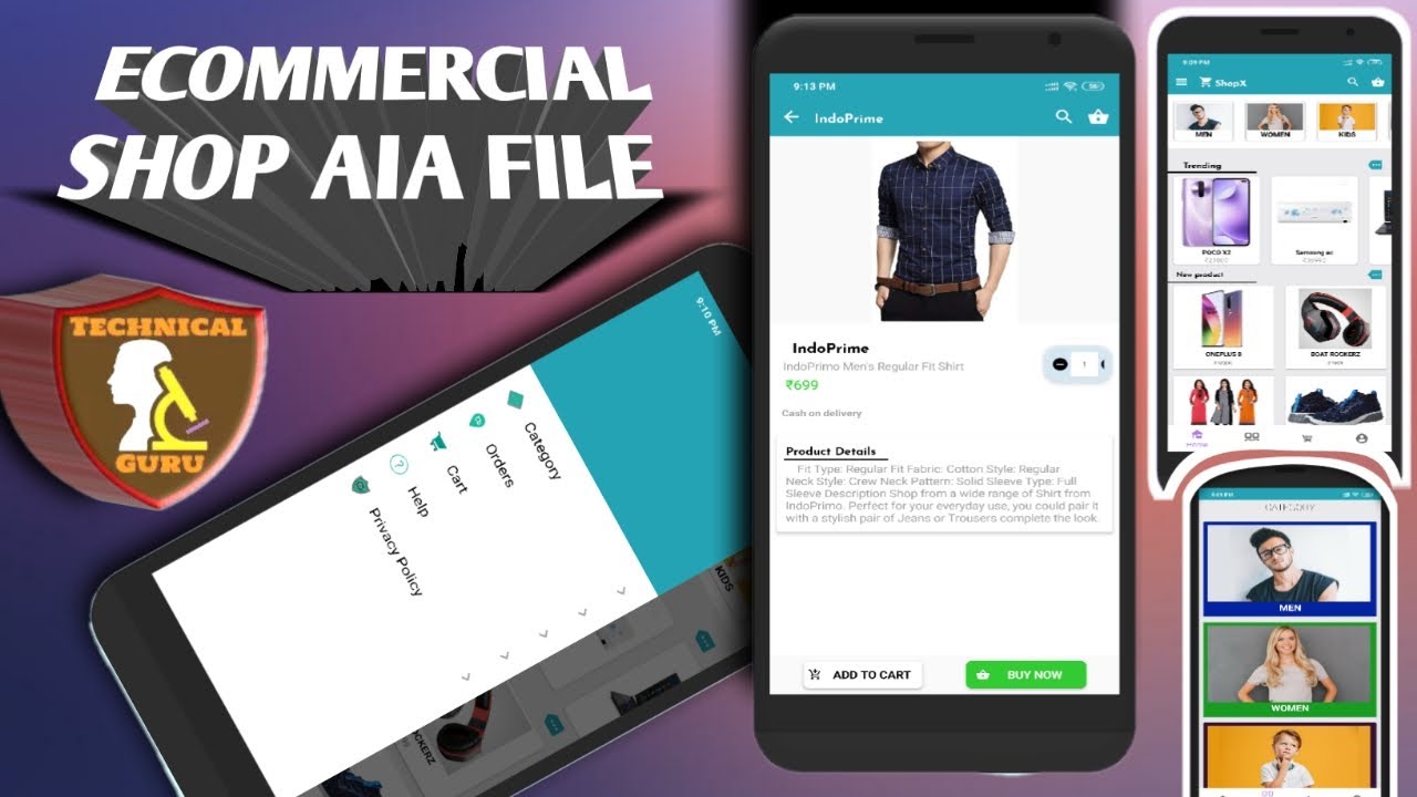 Smart Shop E-Commercial Apps Aia File & How To Edit It - YouTube