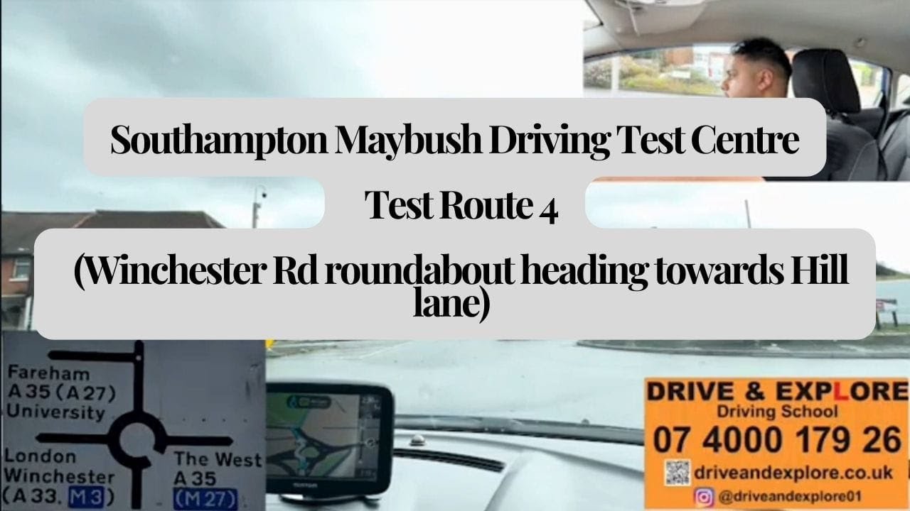 Southampton Maybush Driving Test centre, Test Route 4 (Winchester ...
