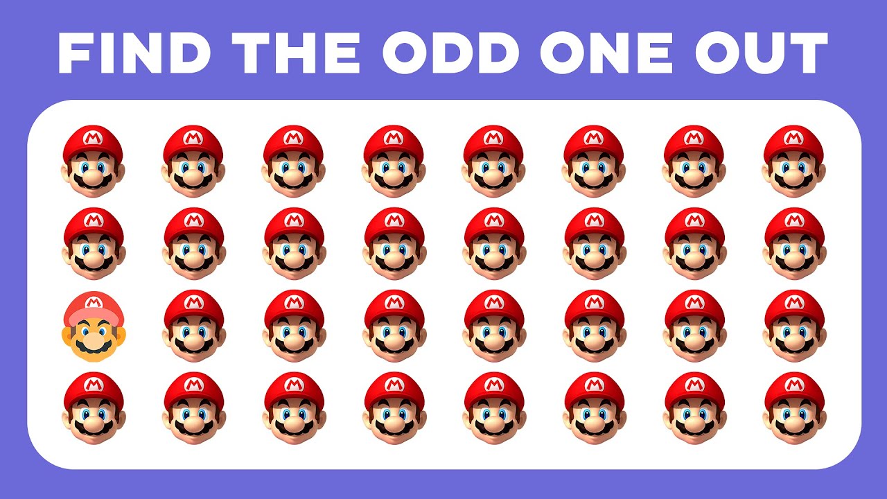 The Super Mario Bros Characters Quiz | Spot The Difference Super Mario ...