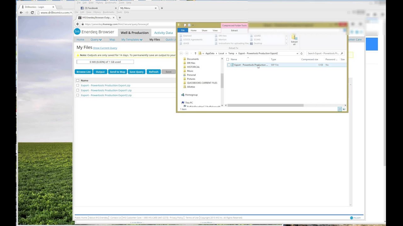 Downloading 98p production files fro IHS Enerdeq and uploading to ...