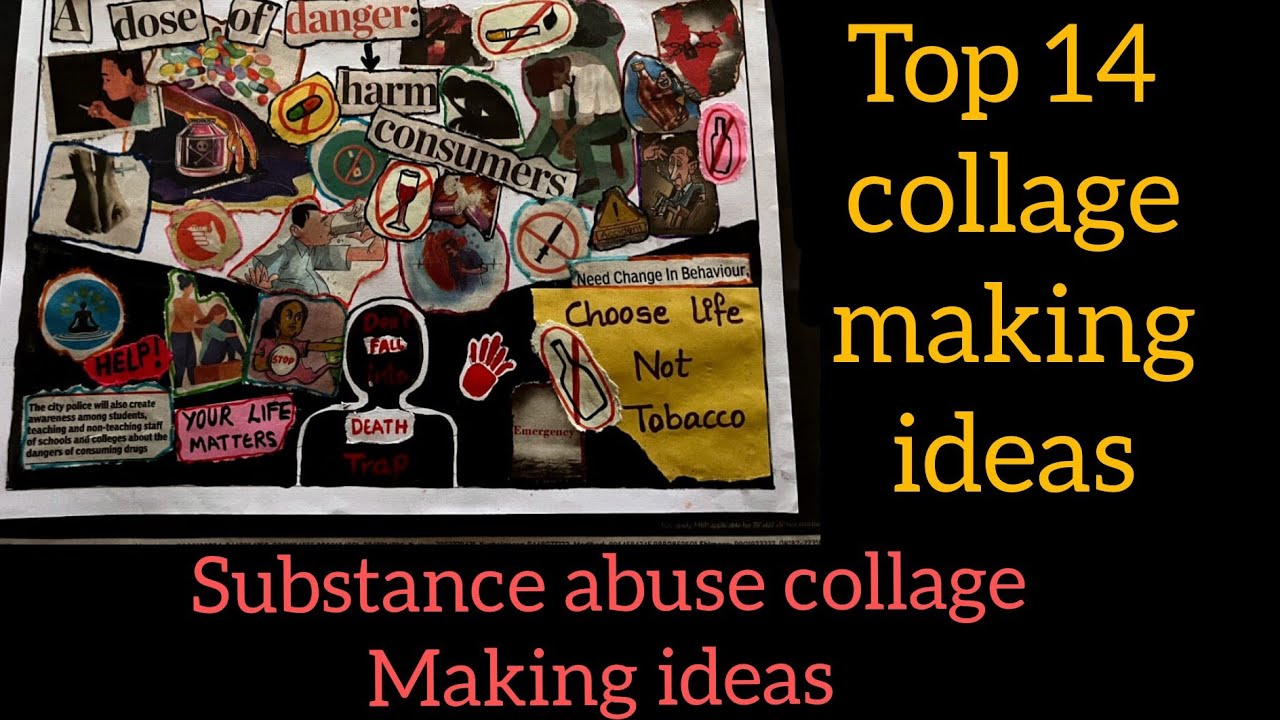 substance abuse collage making idea for Compitition||collage making ...