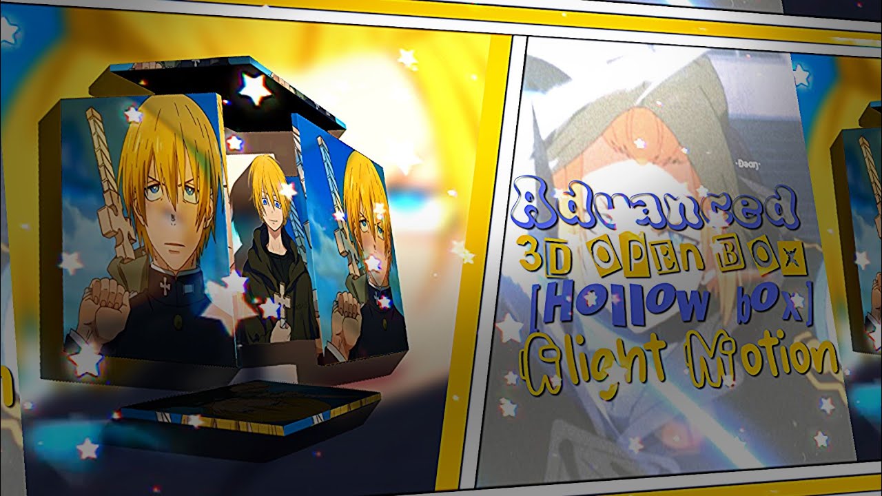 ADVANCED 3D OPEN BOX •ALIGHT MOTION TUTORIAL• - YouTube