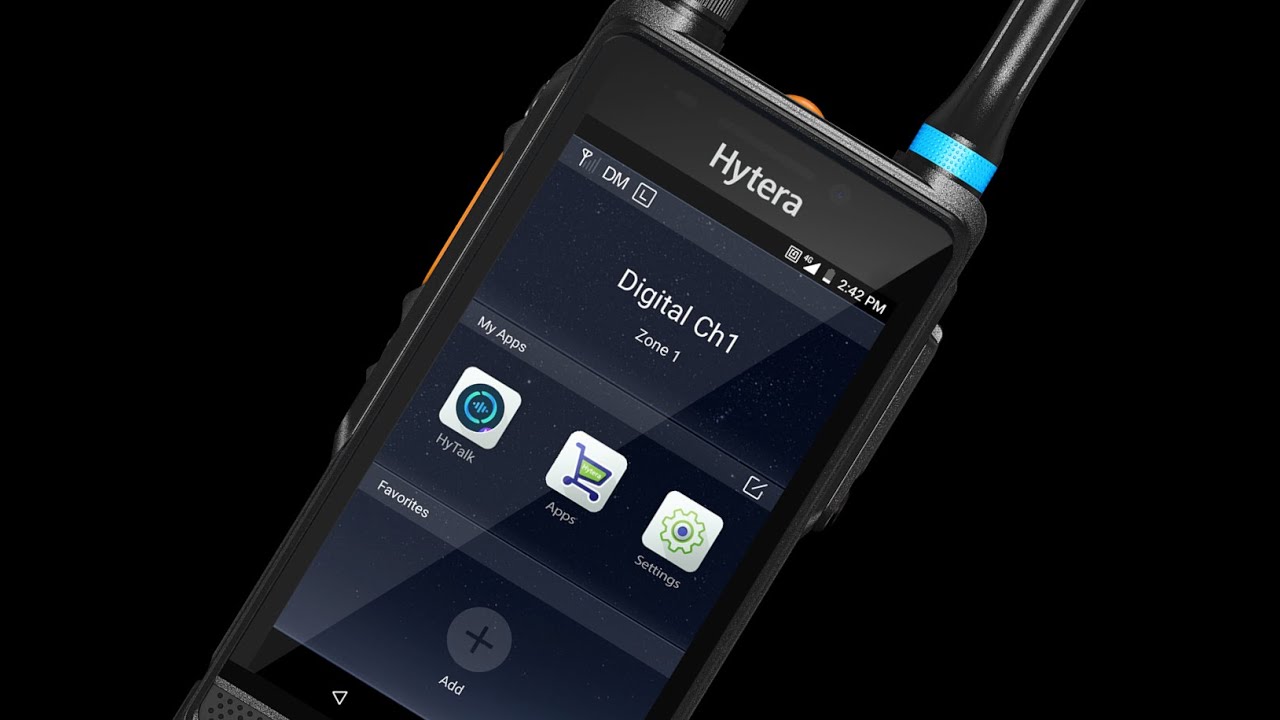 Hytera's New Multi-mode PDC550 handportable Digital Two-way Radio - YouTube