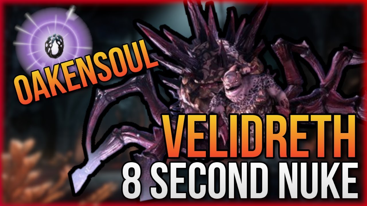 🕷️💣ESO - Cradle of Shadows NUKE | 8 second Velidreth fight | Oakensoul ...