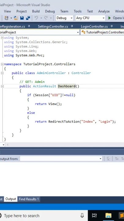 304 ASP .NET MVC - Setup the Startup Page of Application to Login Page - YouTube