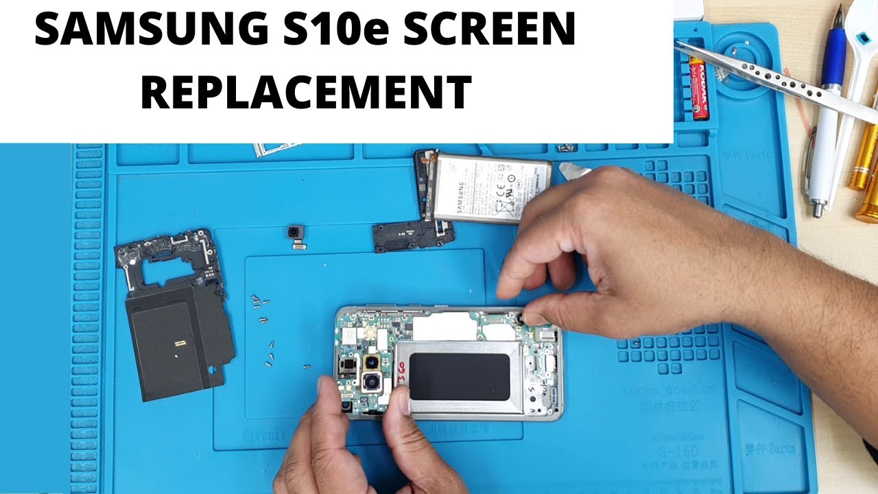 How To Replace Samsung Galaxy S10e Genuine Screen - YouTube