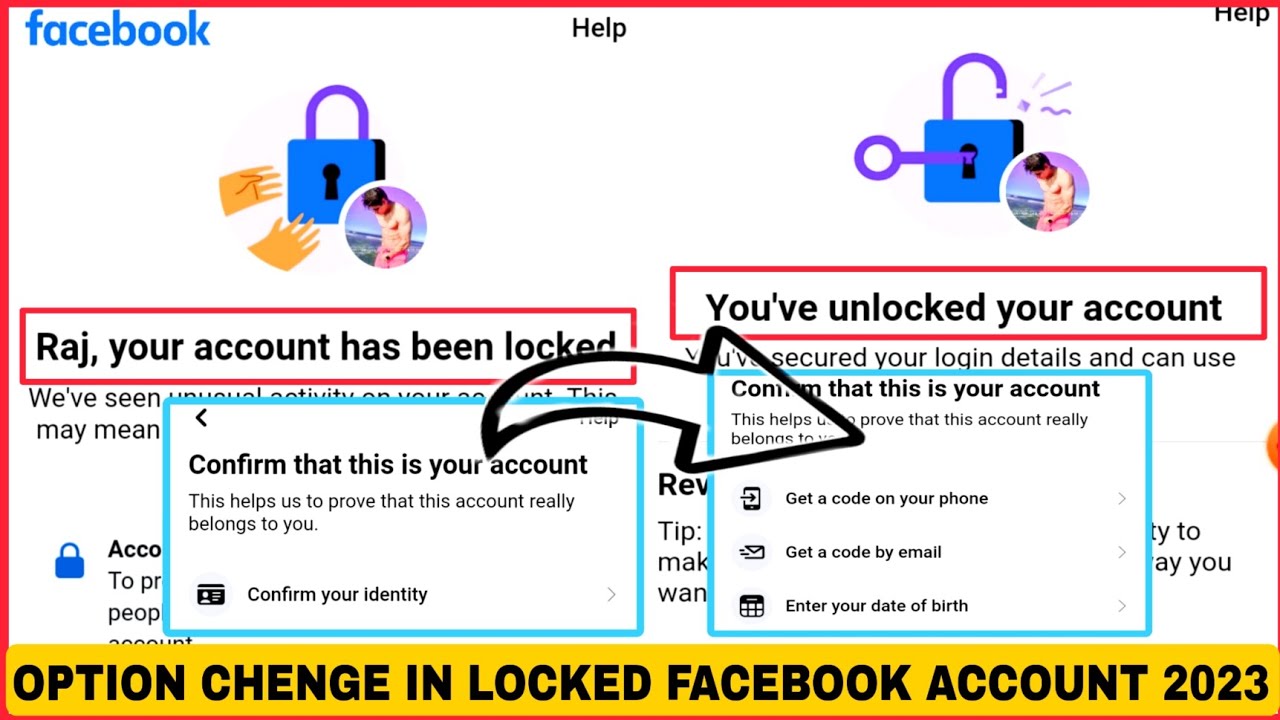 How to Change option in locked Facebook account | Lock facebook account ...