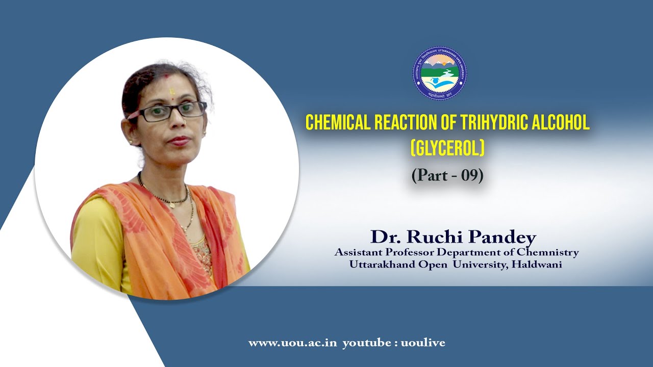 Chemical Reaction of Trihydric Alcohol (Part -9) - YouTube