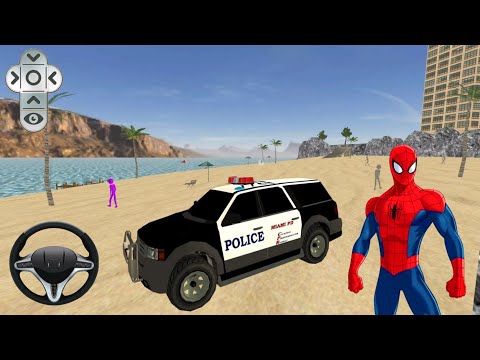 Örümcek Adam Polis Araba Oyunu - Army Capitaine Stickman 2021 - Android Gameplay