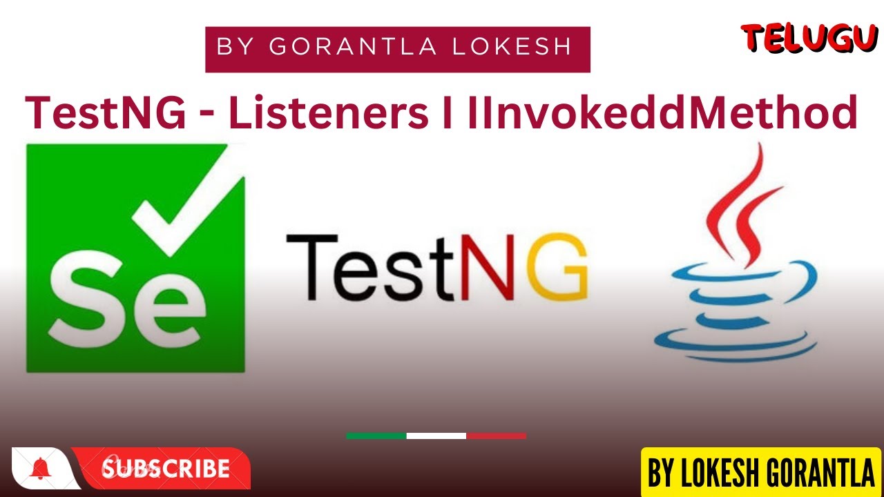 Part 19: TestNG Listeners | IInvokeddMethod TestNG | Java Selenium ...