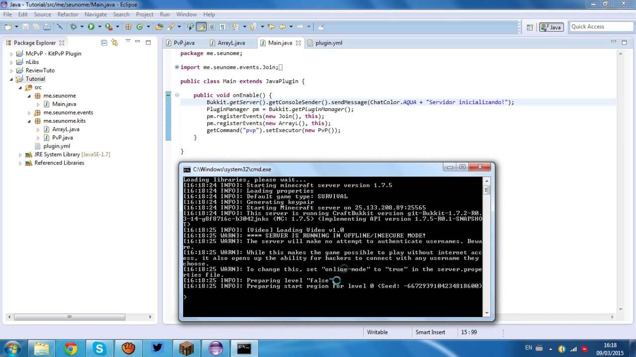 [TUTORIAL] KitPvP - #2 Kits, Kit Selector e ArrayList - YouTube