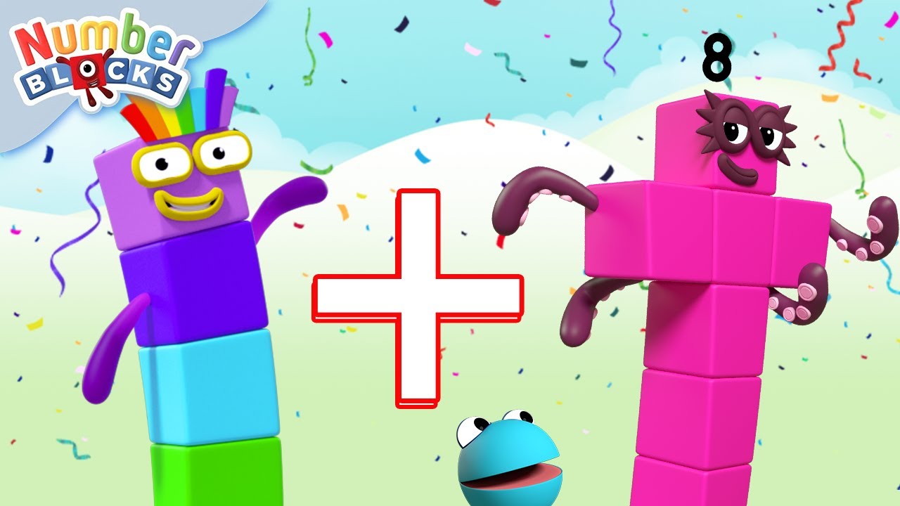 Aprende a SUMAR - Numberblocks | Nivel 2, del 1 al 10 | Aprende a ...