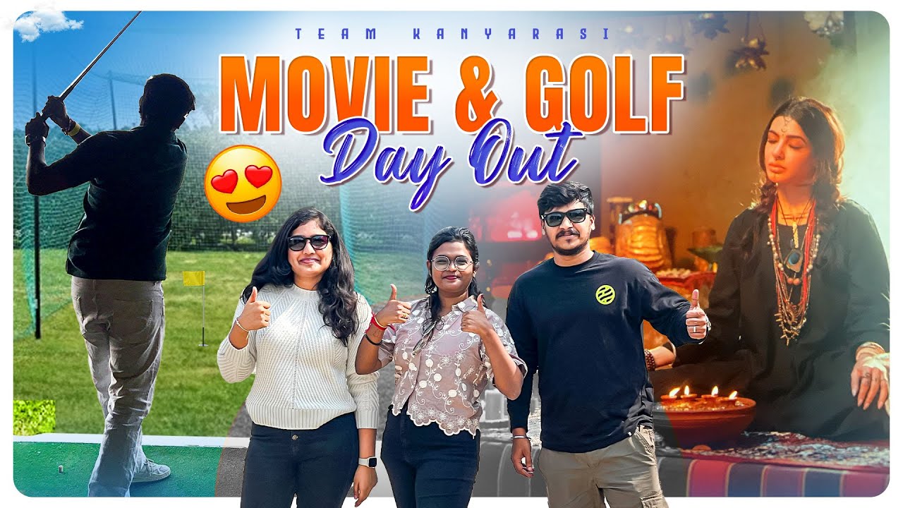 A CHILL MOVIE & GOLF DAY OUT 🎥🏌️‍♂️|| ONE GOLF HYD || Telugu Vlog || # ...