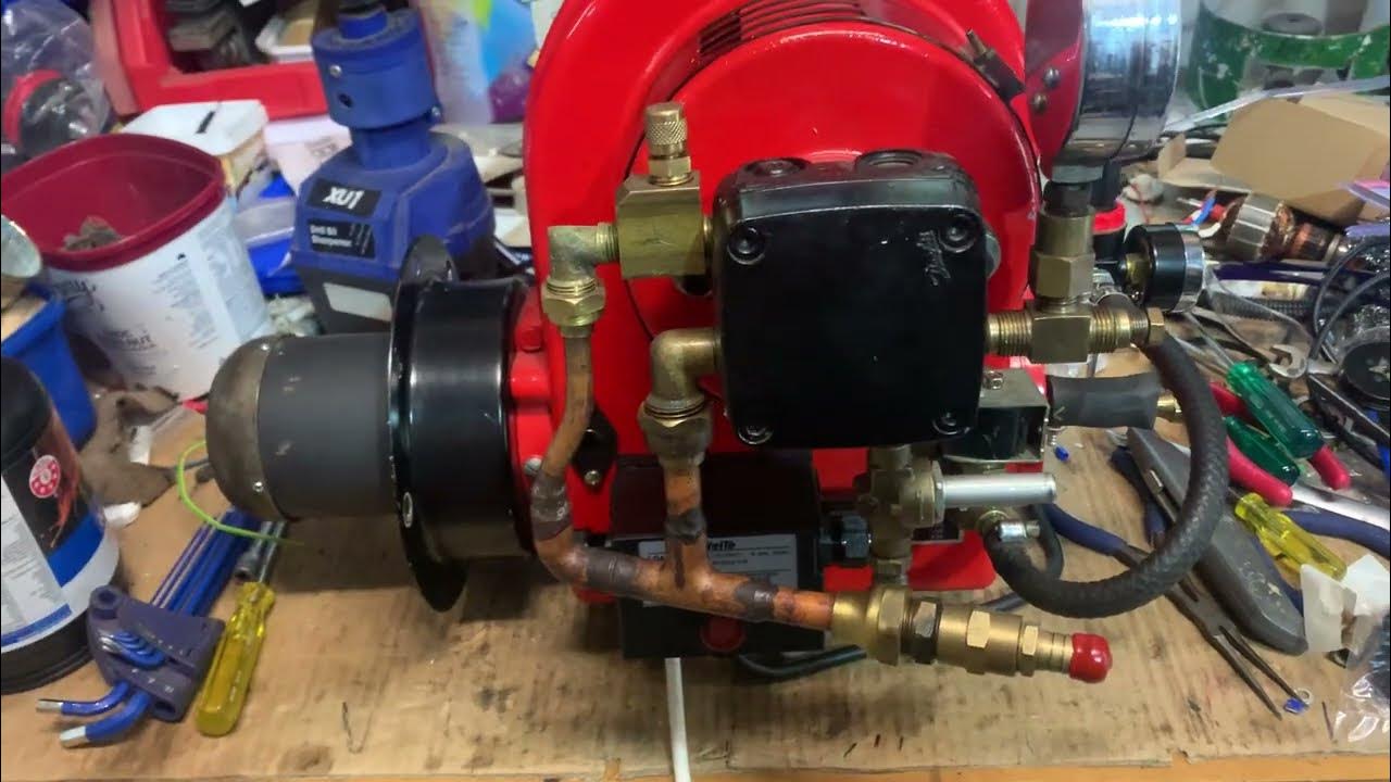 Gilbaco Waste Oil Burner Conversion Part 2 - YouTube