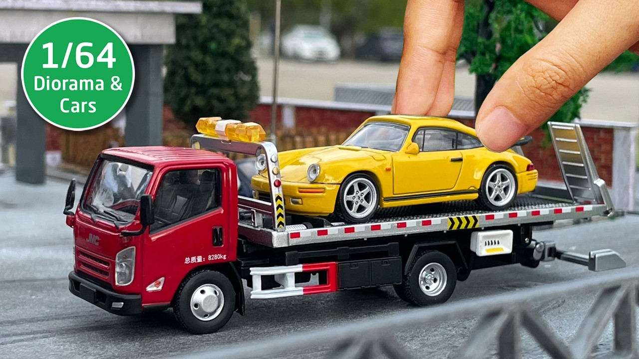 1/64 Die-cast Car Collection - The Little Garage Diorama - YouTube