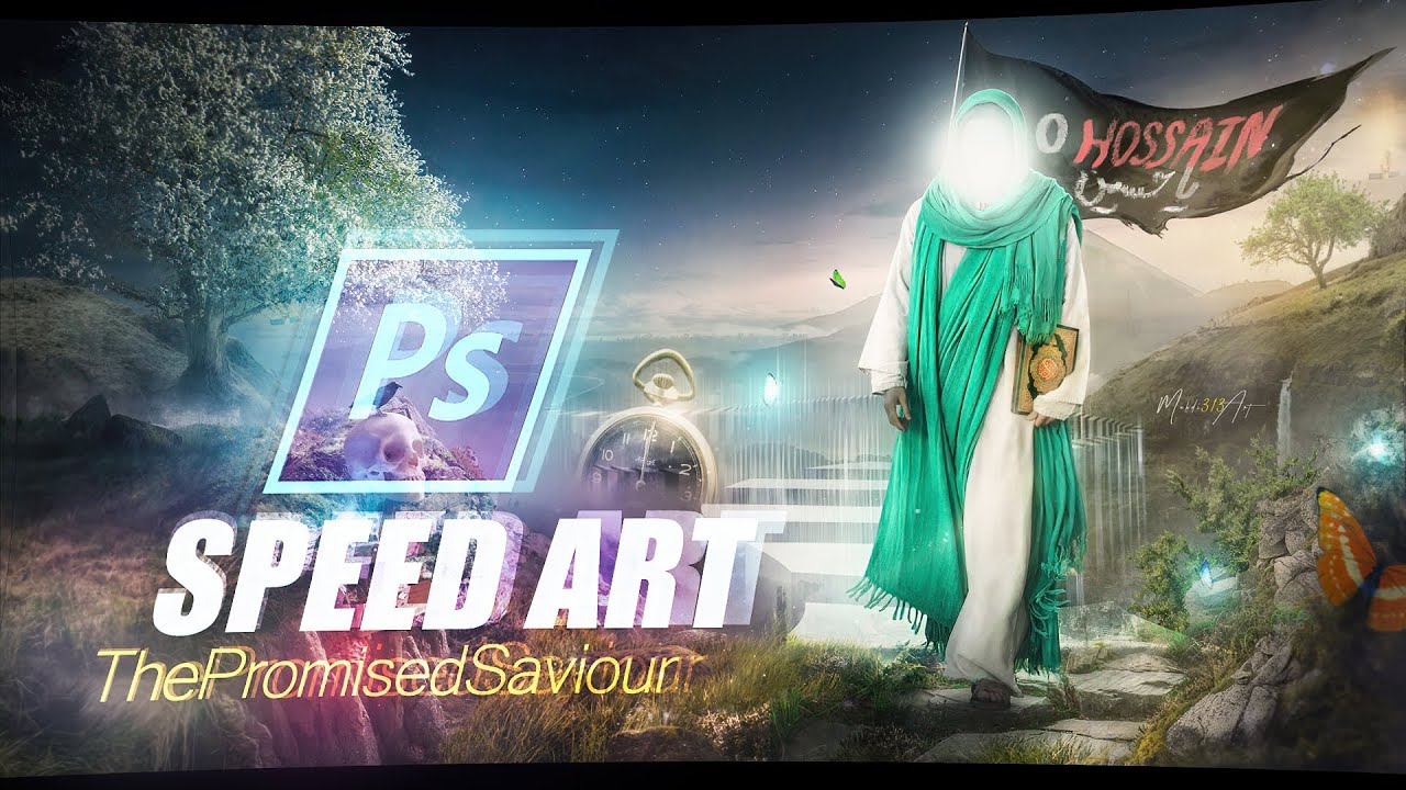 Photoshop speed art | #ThePromisedSaviour - YouTube