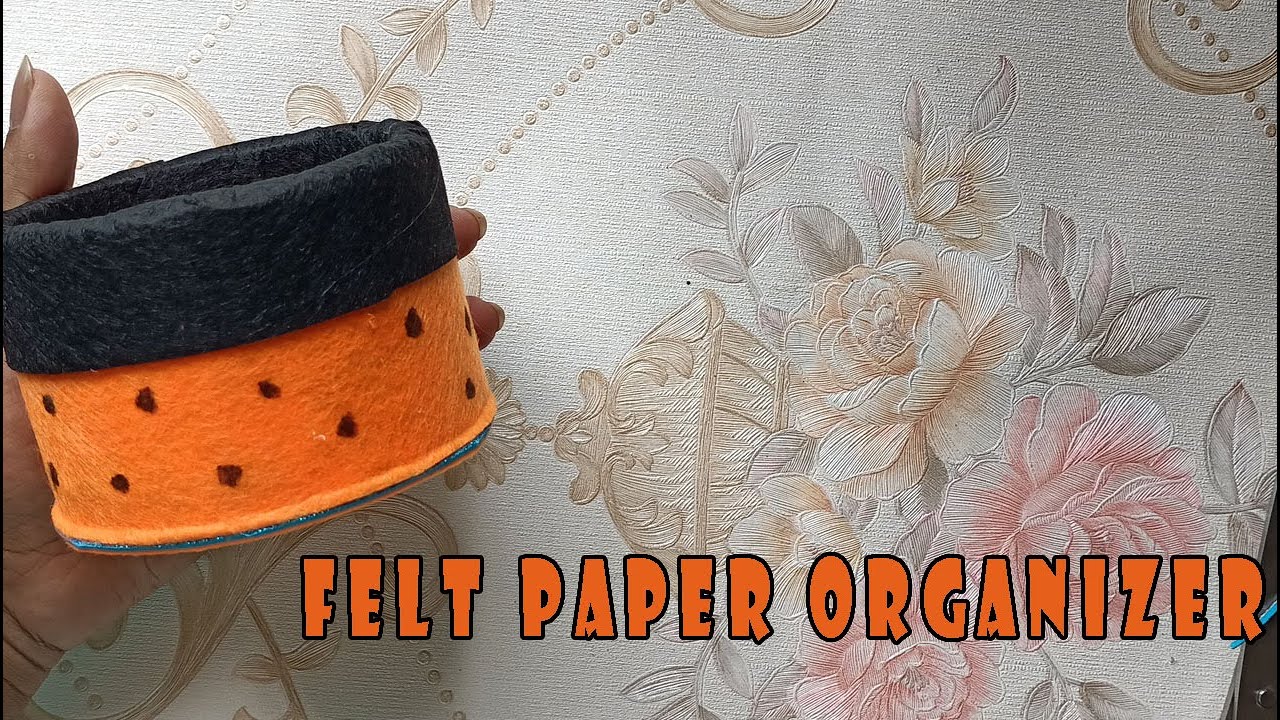 DIY/ felt paper organization/ felt craft - YouTube