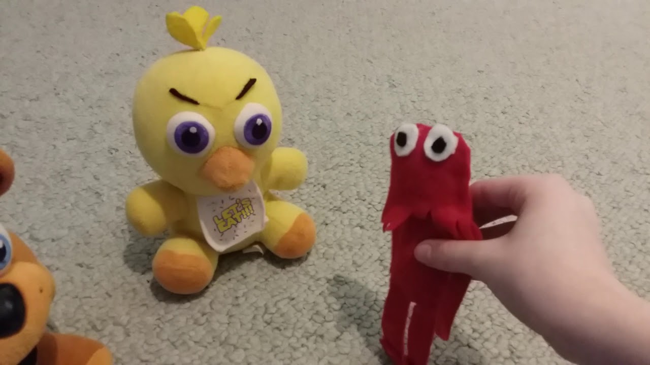 FNAF plush meets red guy - YouTube