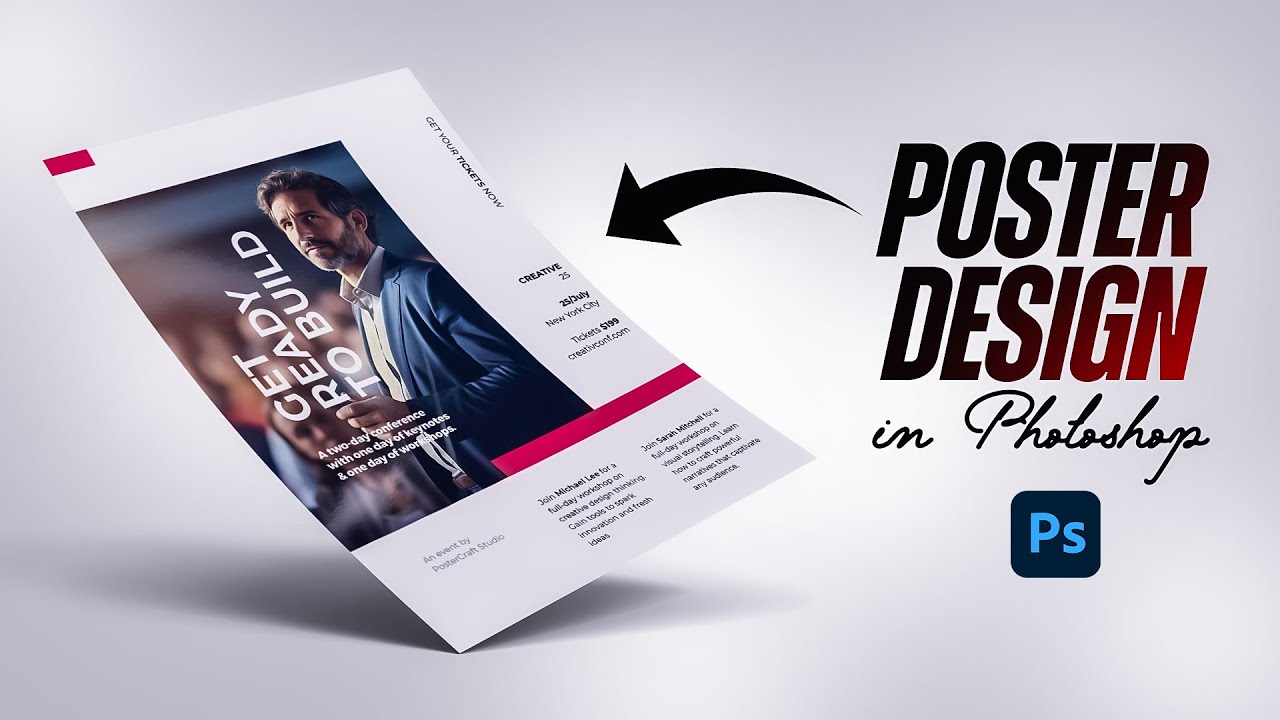 Easy Poster Design in Photoshop for Beginners !!! - YouTube