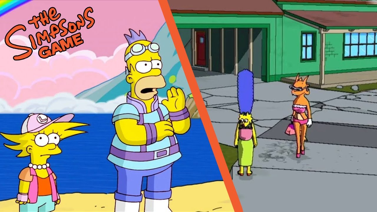 SIMPSONS POKEMON/GTA (sort of)! - Simpsons Game (Wii) - Levels 13-14 ...