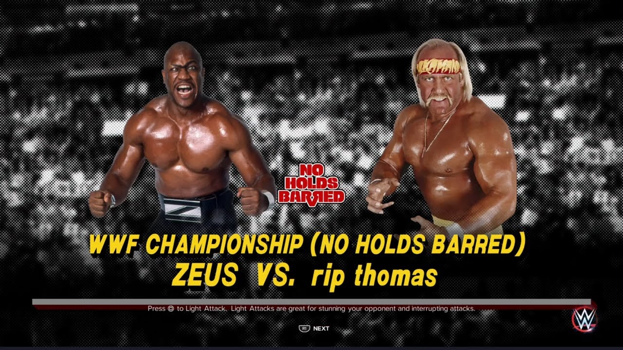 No Holds Barred Rip Thomas vs Zeus for the World Wrestling Federation ...