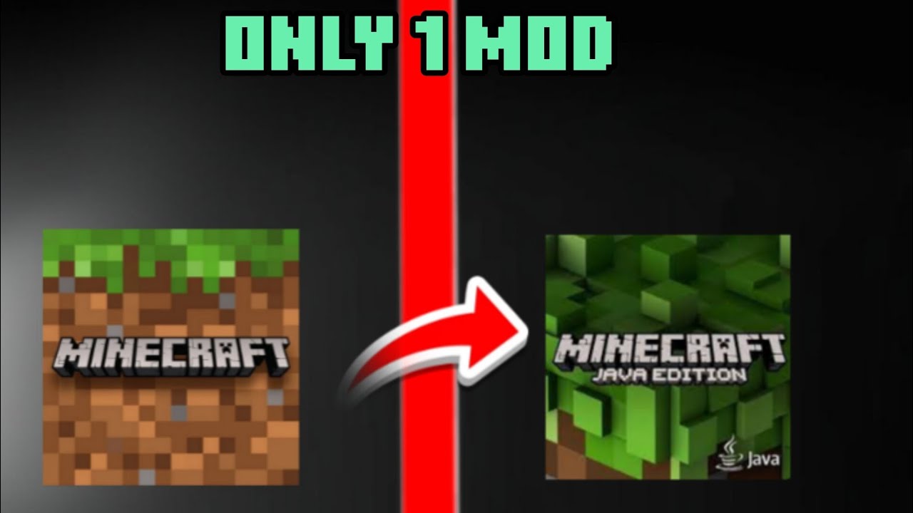 Java edition addon for mcpe only 1 mod 💯 working - YouTube