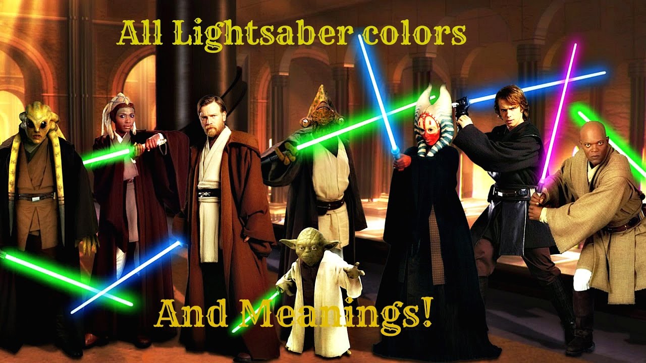 All Lightsaber Colors and Meanings - YouTube