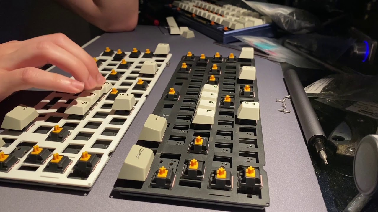 Prophet Keyboard Plate Comparison - Nylon vs PP - YouTube