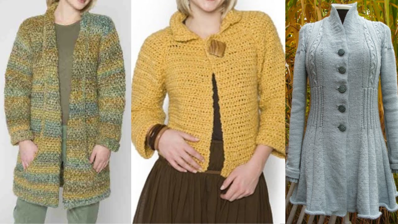 Cotton Yarn Jacket Designs - YouTube