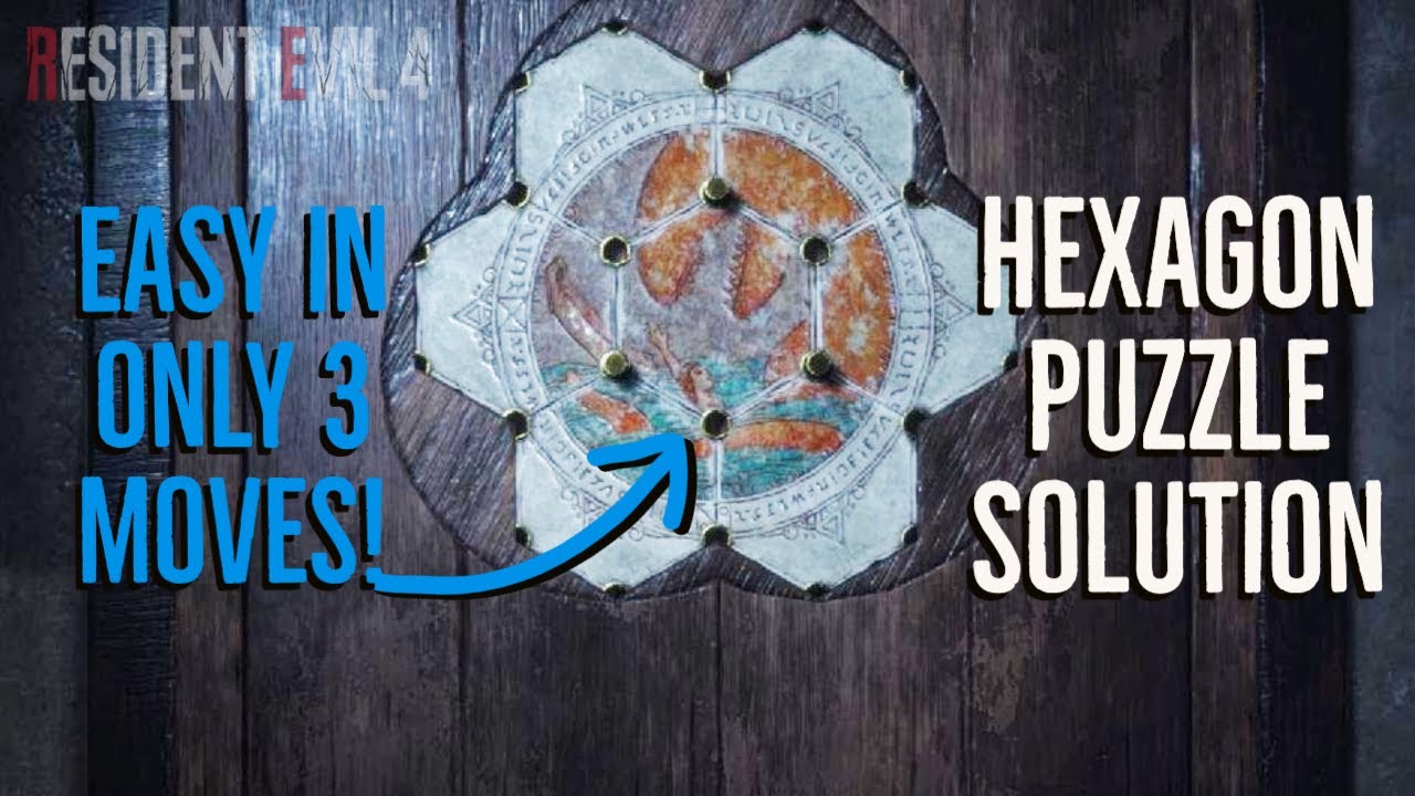 Hexagon Puzzle Solution Resident Evil 4 Remake - YouTube